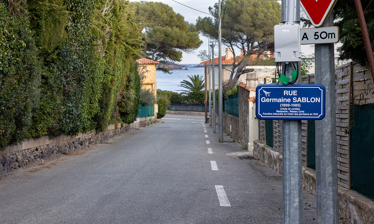 La rue Germaine Sablon - Ville de Saint-Raphaël